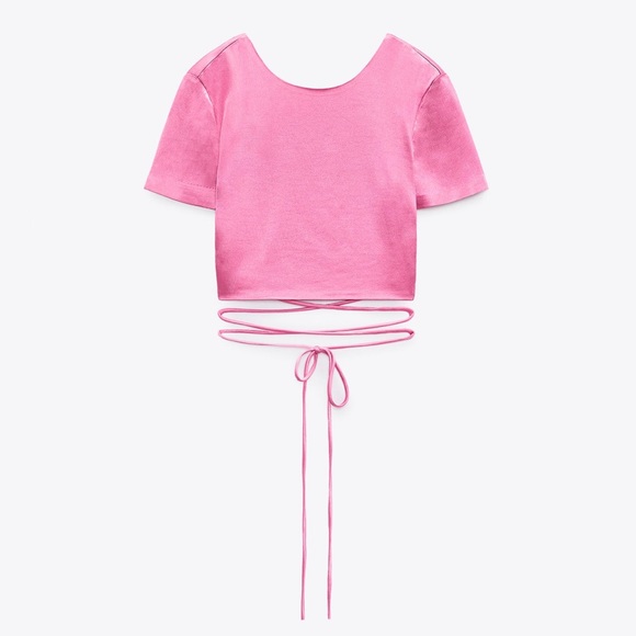 Zara | Tops | Zara Pink Crop Top Nwot | Poshmark
